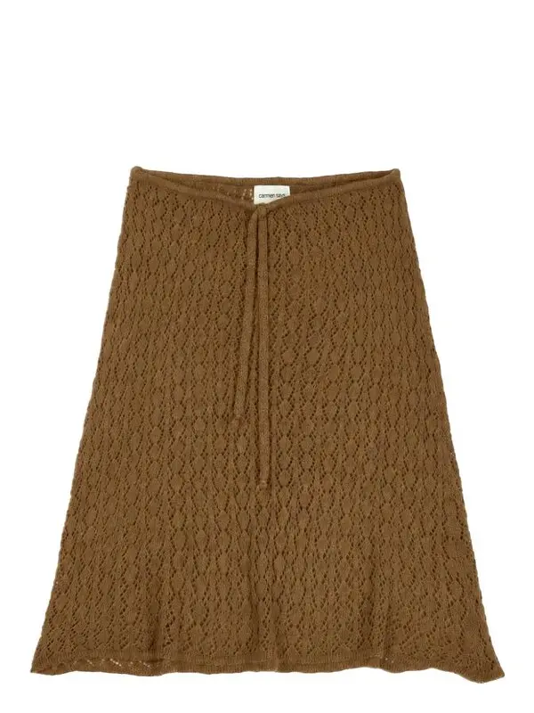 Carmen Says Exile Knit Midi Skirt - Green