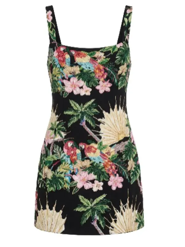 OCEANUS SWIMWEAR Pandora Luxe Hand Beaded Dress - Black
