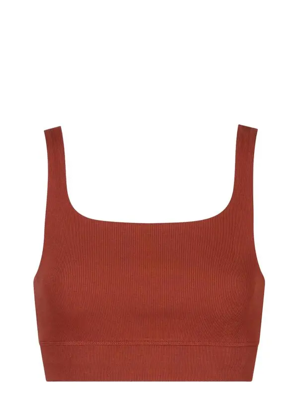 THE KOOZY Lidia Bralette In Red Soil - Brown