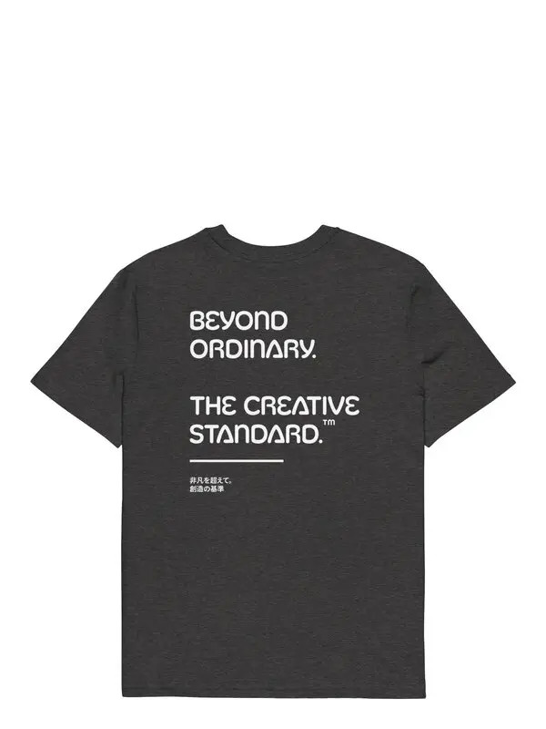 ANCHOR & CREW Heather Beyond Ordinary Creative Standard Organic Cotton T-shirt - Black