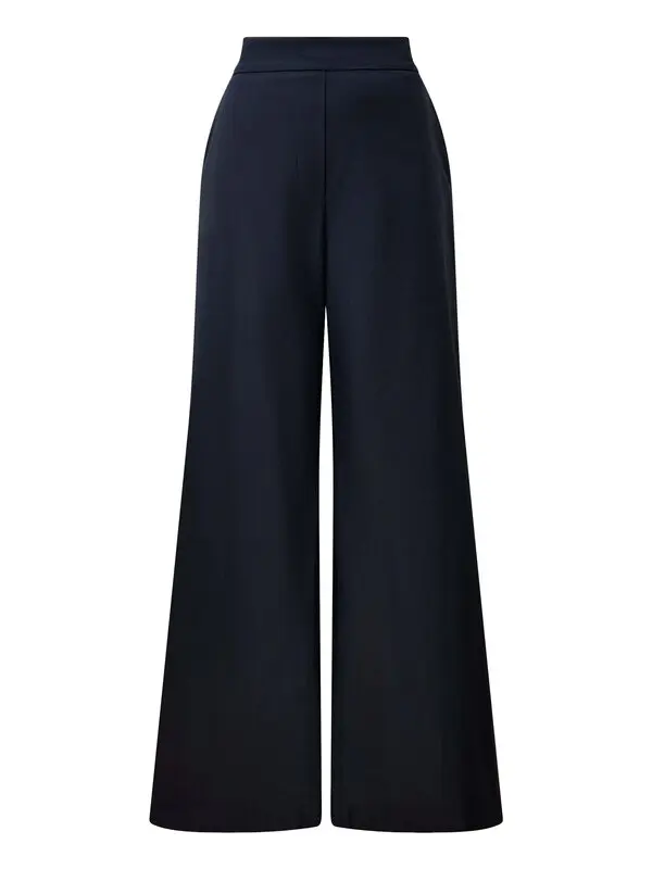 JAMES LAKELAND Navy Cotton Trousers - Blue