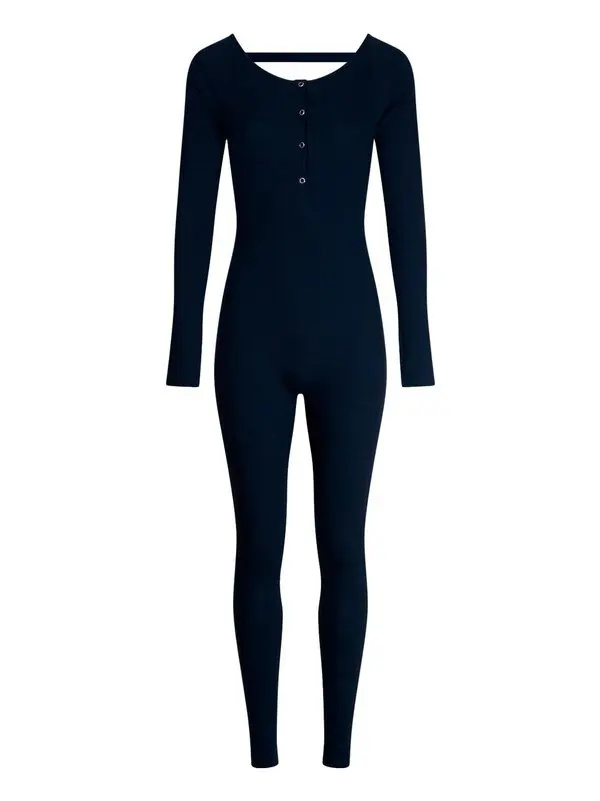 THE KOOZY Palma Long Sleeve One-piece In Ocean - Blue
