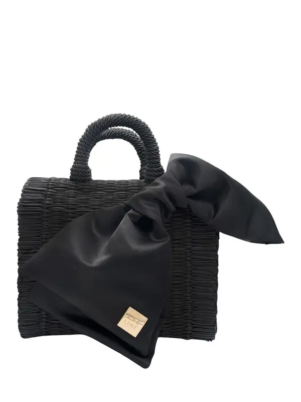 RYE LINE Julia Bow Handbag - Black