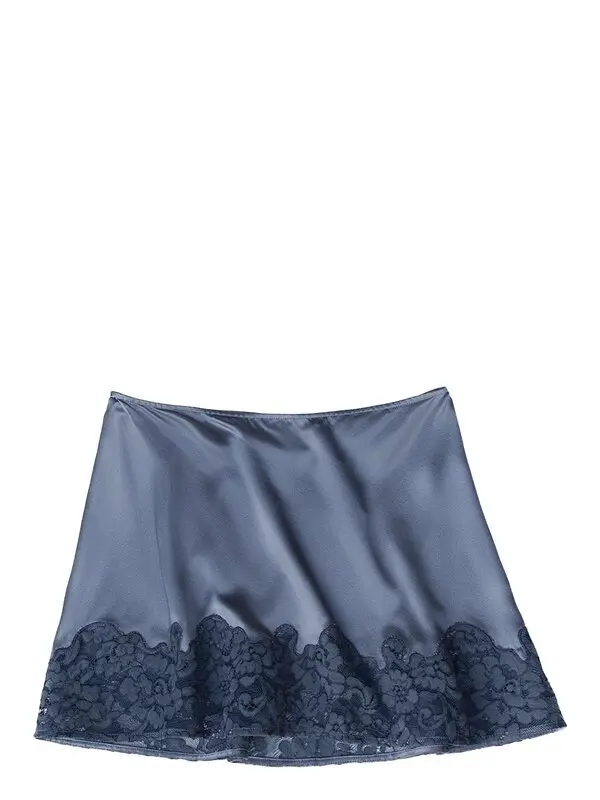 23RD AUGUST . Infatuated Silk Mini Skirt - Grey