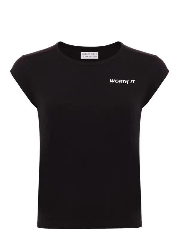 MISHA VAIDYA Worth It Tee - Black