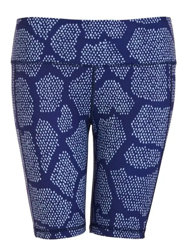 PERKY PEACH Snake Print Cycling Shorts - Blue