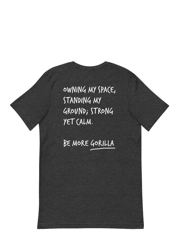 ANCHOR & CREW Heather Think Ocean Gorilla Aspirations Cotton Embroidered T-shirt - Black