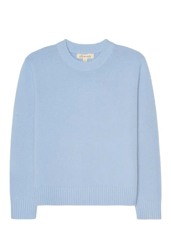 ELLSWORTH + IVEY Joey Crewneck Sweater Sky - Blue