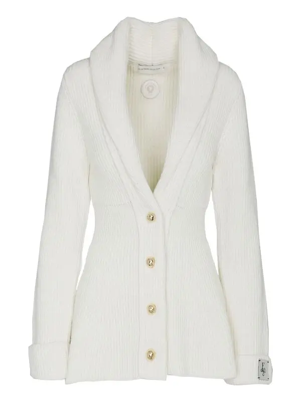 THE EXTREME COLLECTION Neutrals Ecru English Stitch Slim-fit Tailored Jacket - Beige