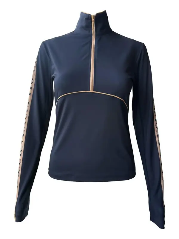 CHAMPAGNE & HORSES Long Sleeve Sun Shirt Voyage - Blue