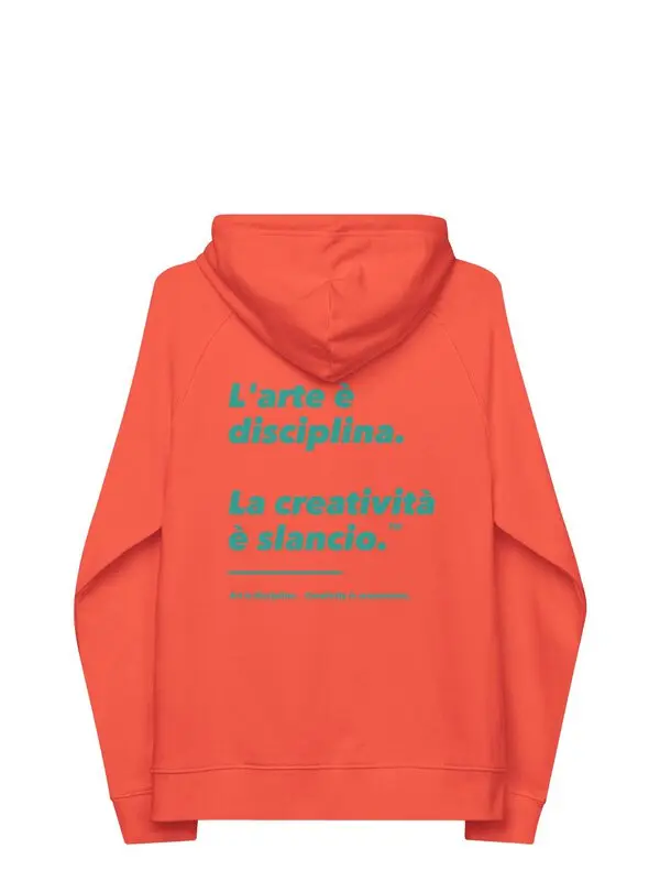 ANCHOR & CREW Burnt Art & Motum Creative Standard Organic Cotton Hoodie - Orange