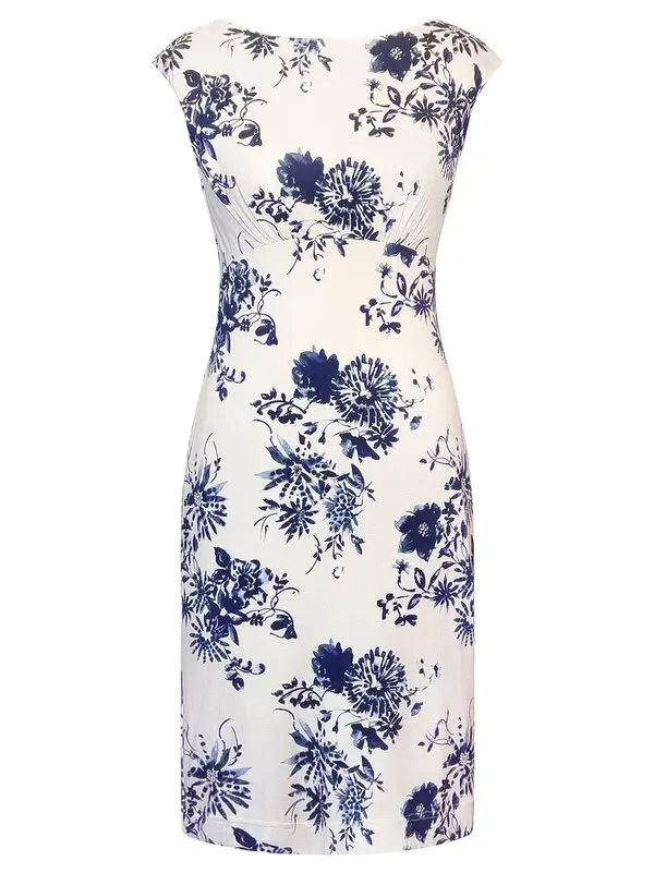 ALIE STREET LONDON Pippa Shift Dress In Oyster - Blue