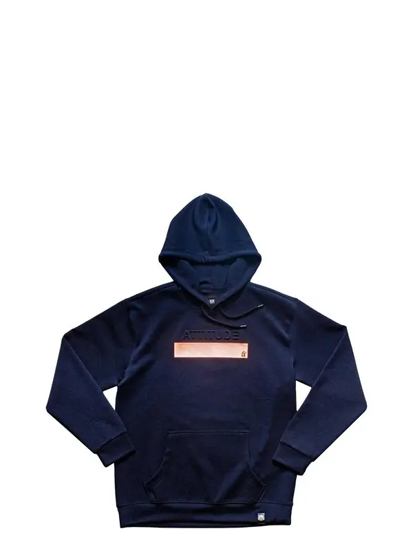 EIGHT X Attitude Hoodie Navy - Blue