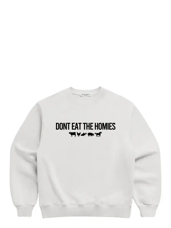 DONT EAT THE HOMIES Three D Crewneck - Grey