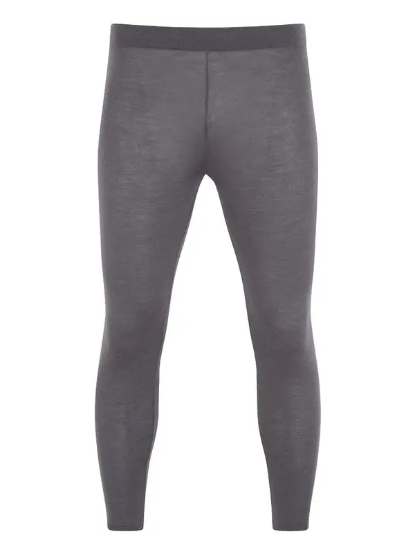 PAUL JAMES KNITWEAR Midweight Merino Activewear Athena Thermal Leggings Storm - Grey
