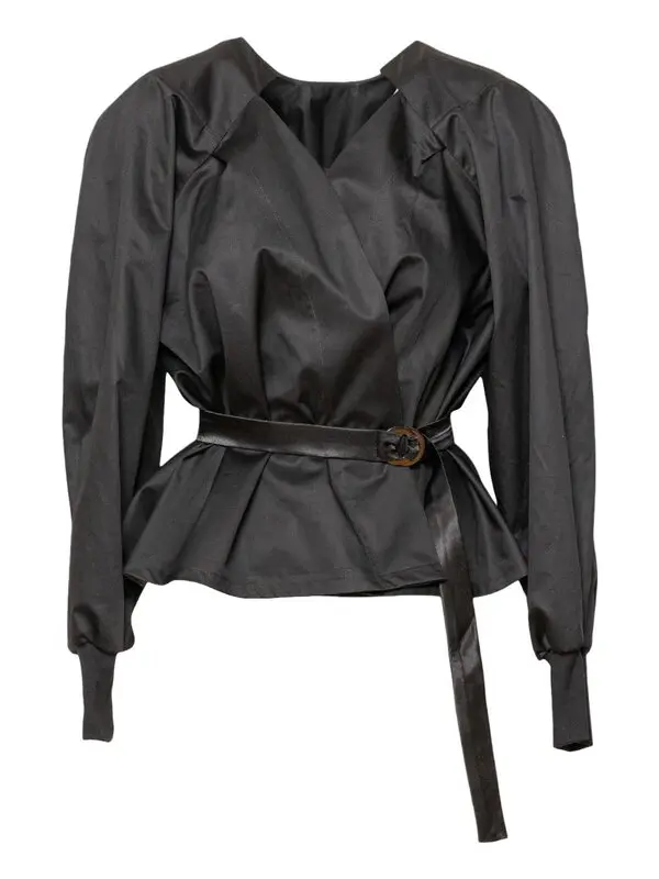 ARTISTA Sarah V-neckline Blouse - Black