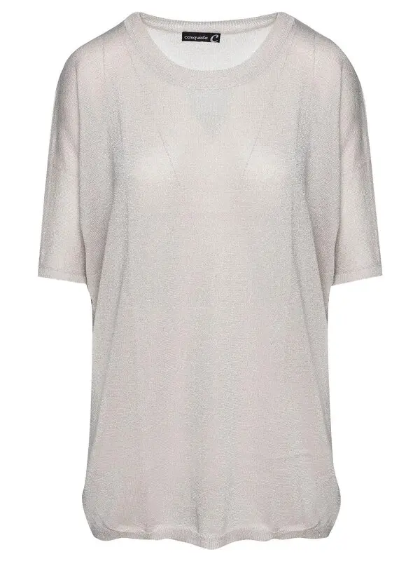 CONQUISTA Lightweight Shimmer Dress - Silver