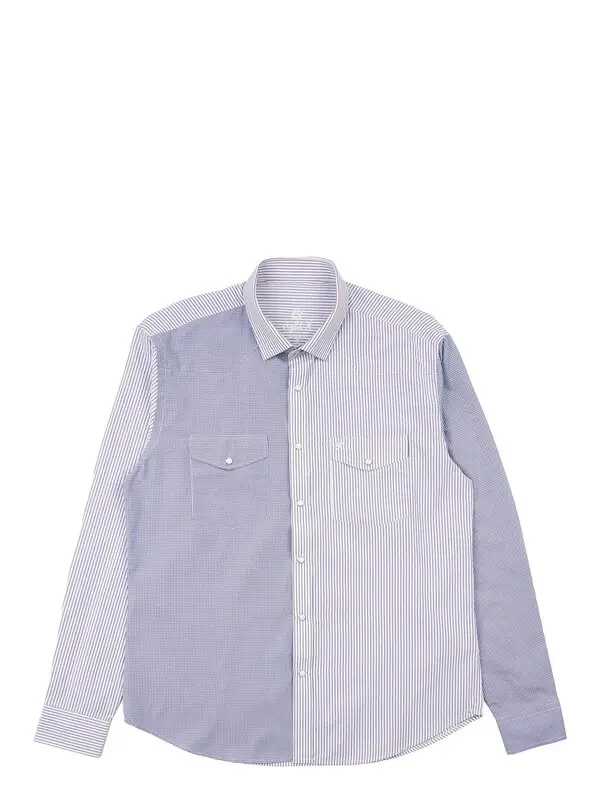 EIGHT X Blueport Long Sleeve Button Down Shirt - White