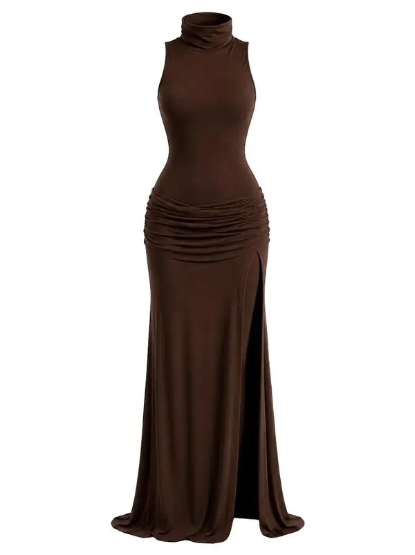MAISON DE GALA Isadora Mocha Gown - Brown