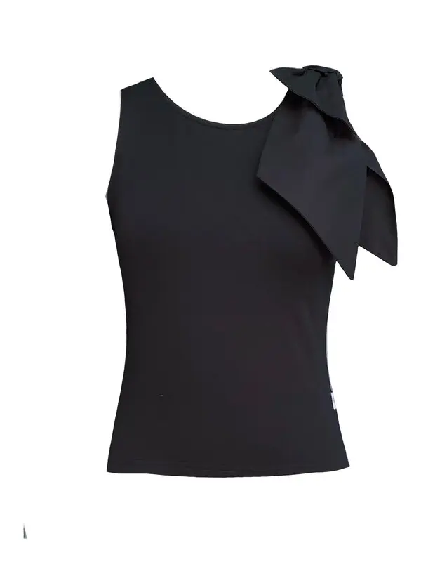 FROCK TALES Brook Top With Bow - Black