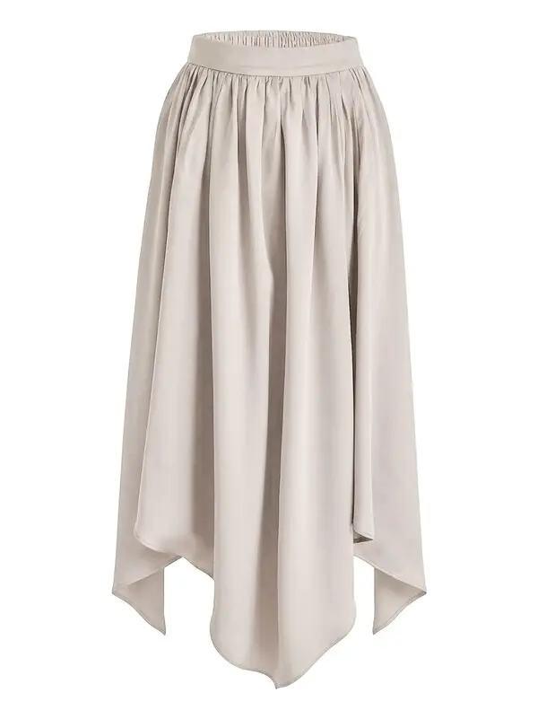 HELENE GALWAS Neutrals Ilkare Viscose Skirt - Beige