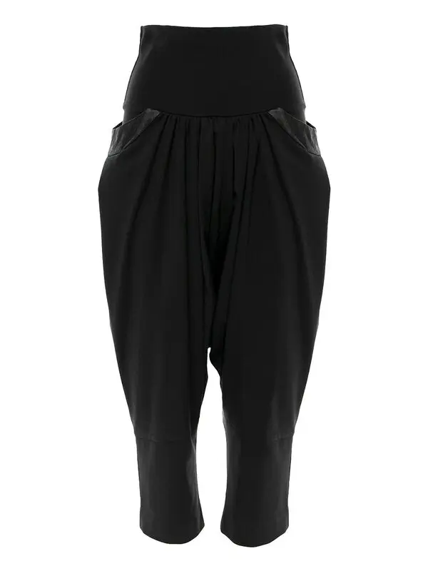 SILVIA SERBAN Conical Pleated Pants - Black