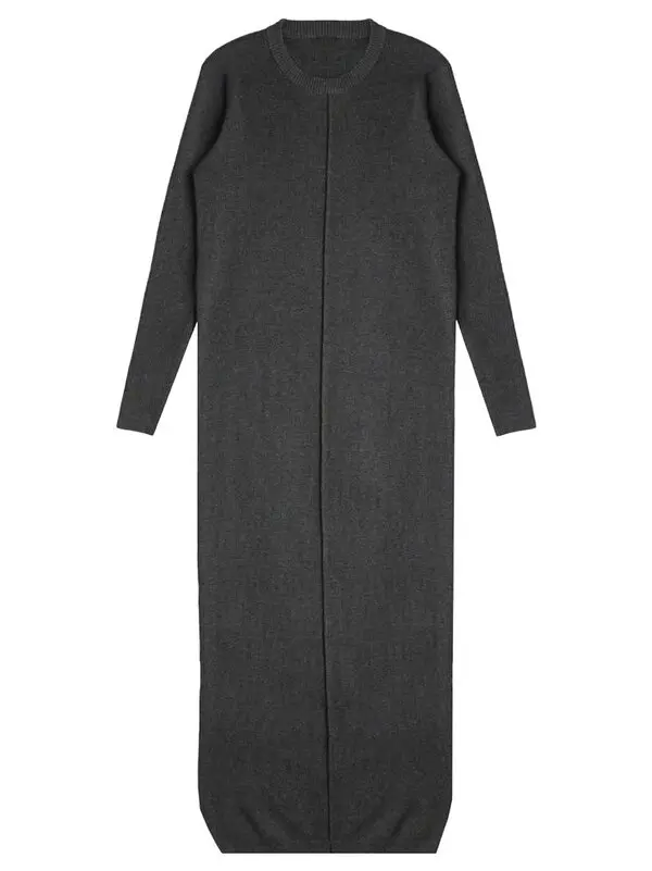 RAVE ON TREND Knitted Maxi Dress - Grey
