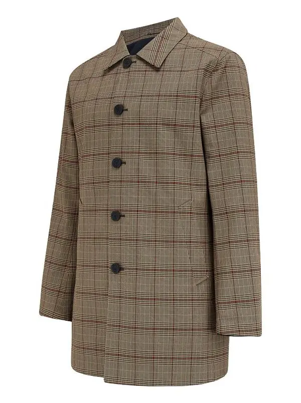 GUARDS LONDON Robertson Reversible Raincoat Check - Black