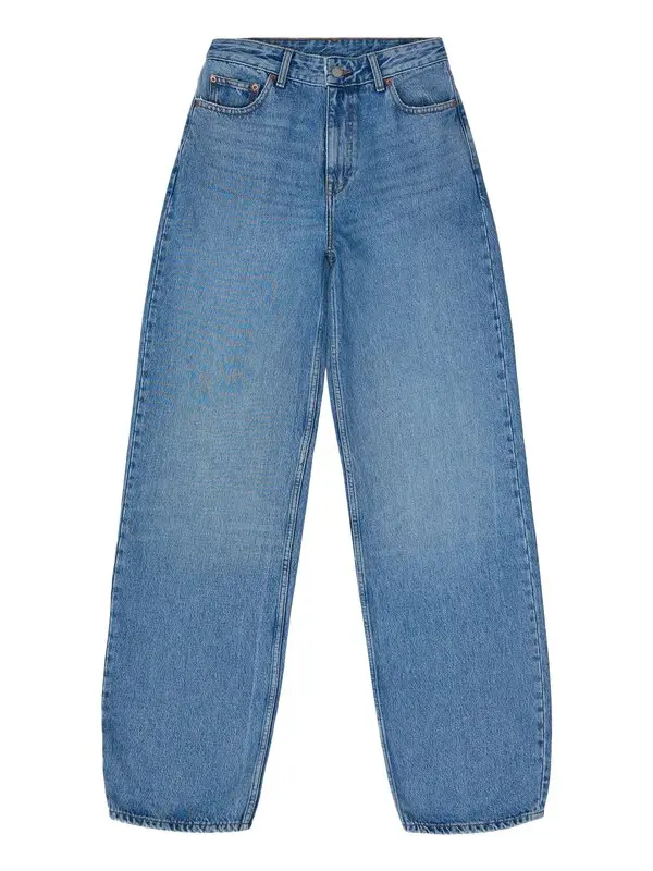 DR. DENIM Donna High Relaxed Stream Sky Used - Blue