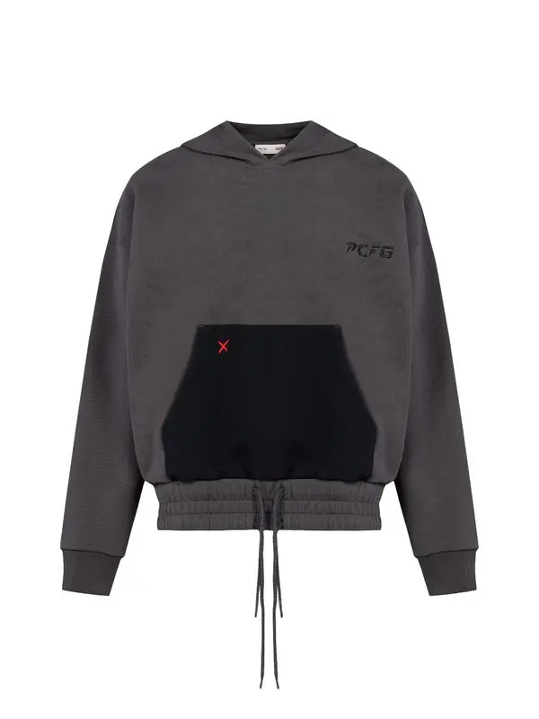 PCFG Your Itch Two Cord Hoody Asphalt - Grey