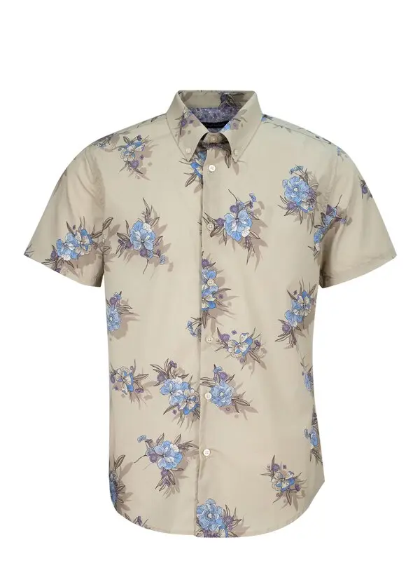 LORDS OF HARLECH Tim Oxford Harmony Shirt Pumice - Brown
