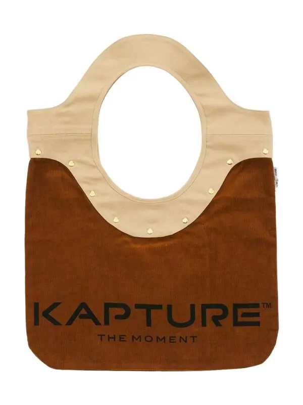 KAPTURE Par Tote Bag Version B Beige - Brown