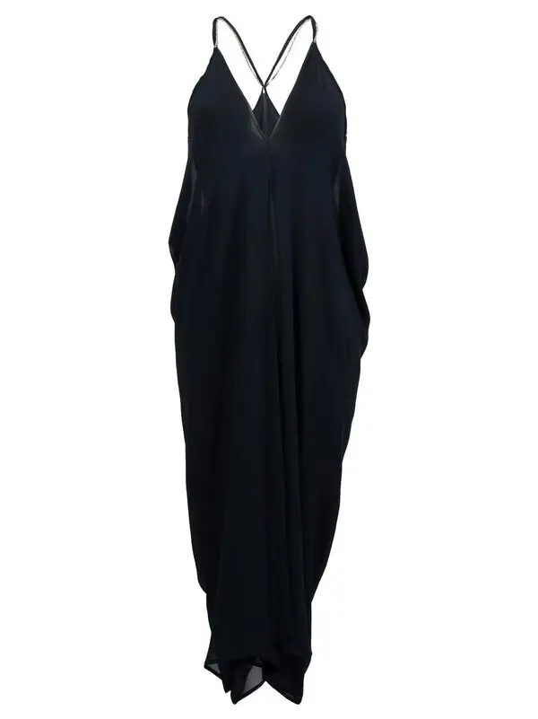 LAURA DAILI Noir Crystal Flow Dress - Black