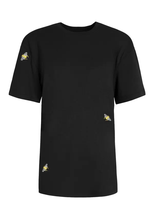 INGMARSON Bee Embroidered T-shirt - Black