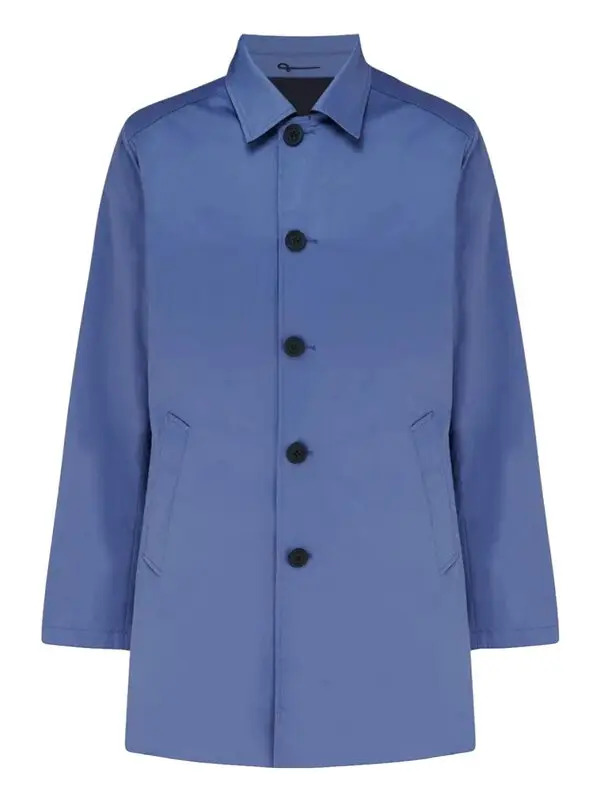 GUARDS LONDON Montague Reversible Raincoat Navy/denim - Blue