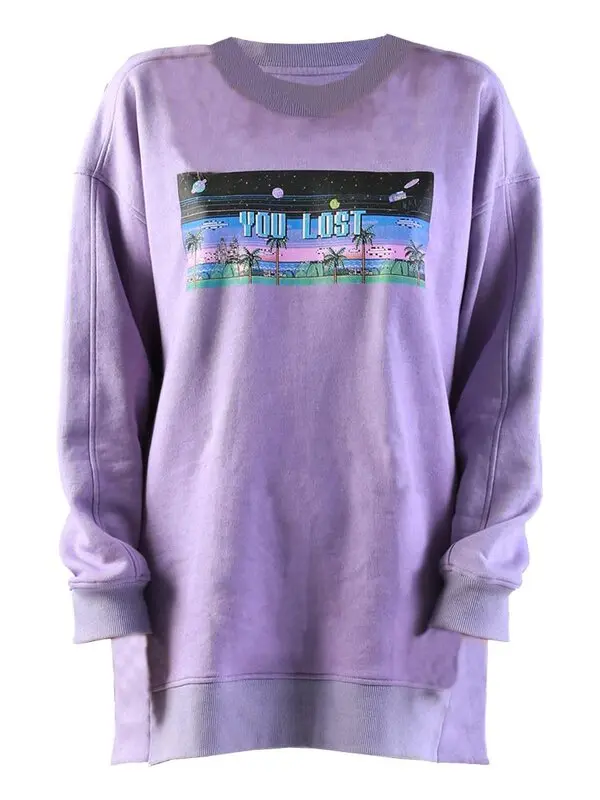 QUILLATTIRE Lilac Bamboo Sweatshirt - Purple