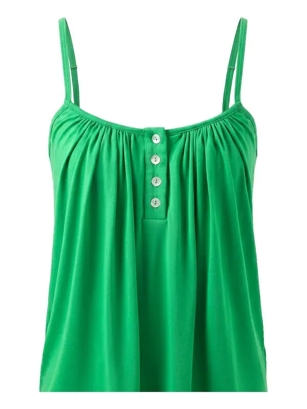 JJWINKS Button-front Sleep & Lounge Top - Green