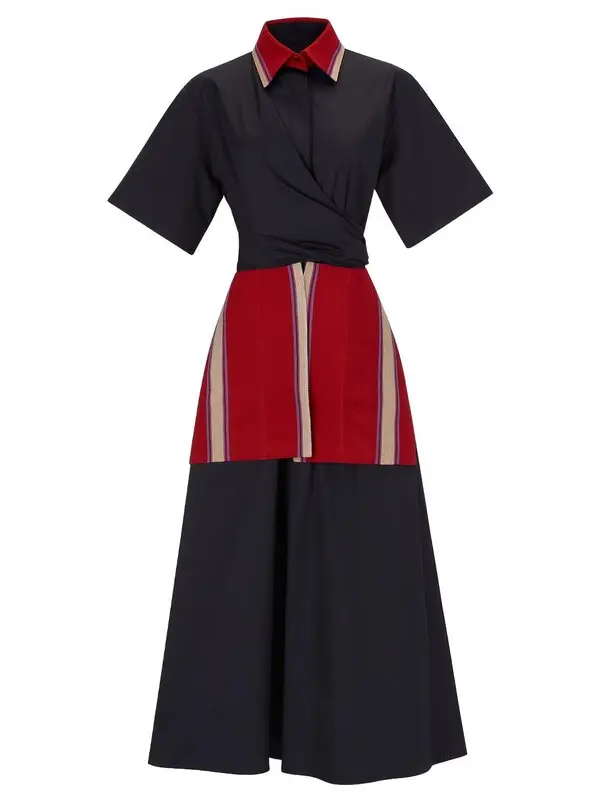 XCLAMATIONS UK Oriki Midi Dress - Black