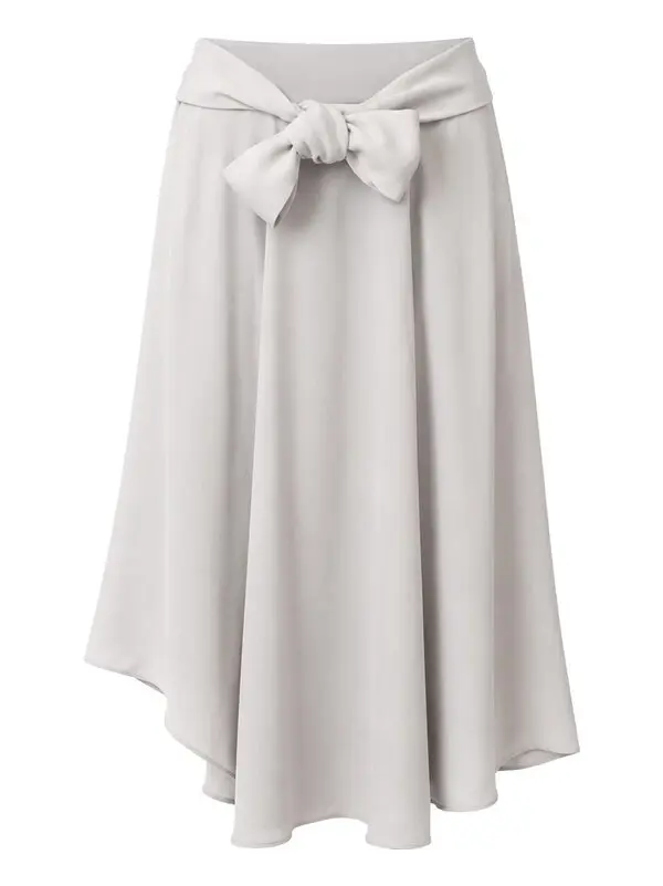 NARVAN Rojeen Skirt Velvet Gray - Silver