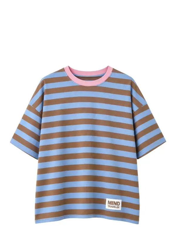 Mind Traveler Nunu Light Blue And T-shirt - Brown