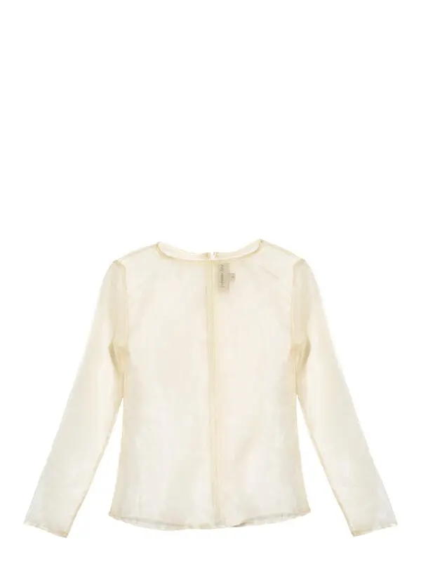 PALOMA LIRA Organsa Nude Blouse - Brown