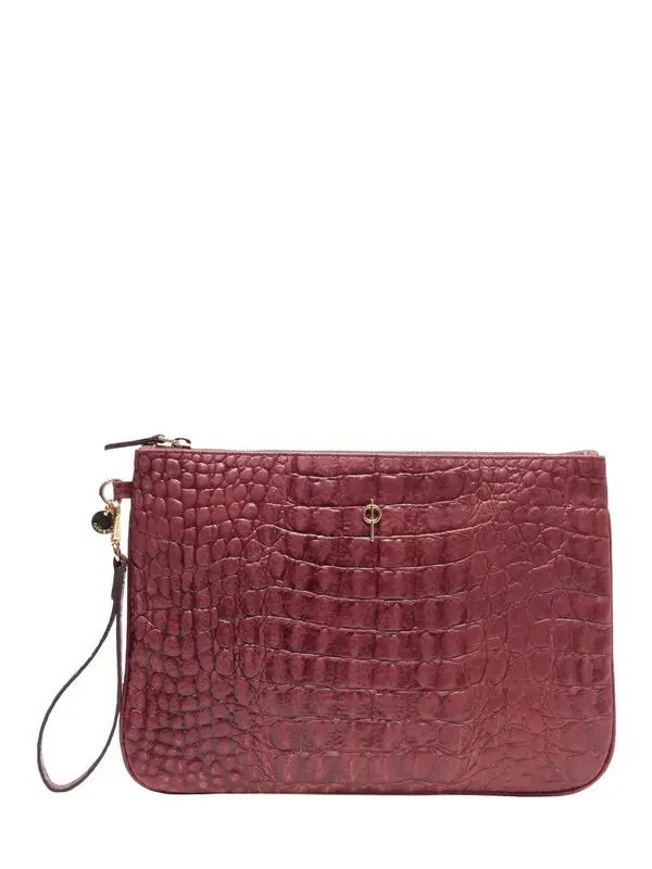 OTRERA Croco Clutch Cherry - Red
