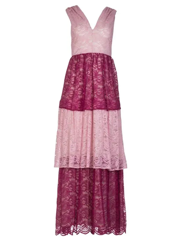 ROSES ARE RED Ella Linen & Lace Dress - Pink