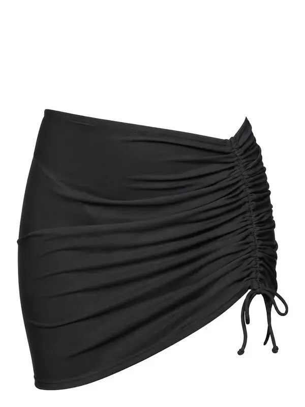 CHAUDE SWIMWEAR Cami Cover Up Adjustable Skirt Onyx - Black