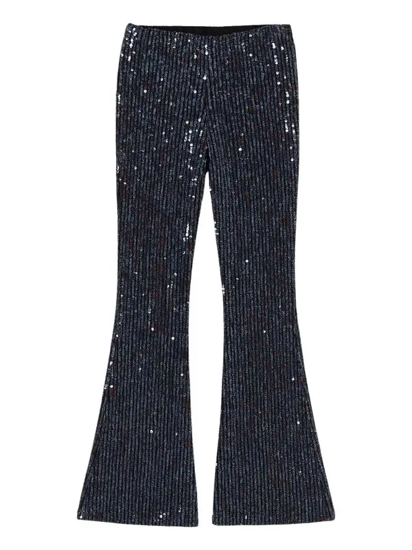 YORSTRULY Twist Pants Midnight Sequinned - Blue