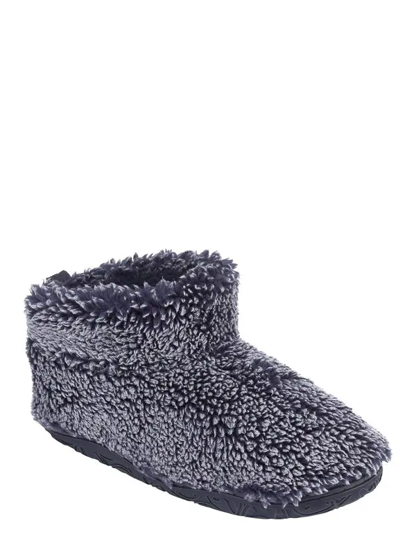 BEDROOM ATHLETICS Leonardo Shorter Length 100% Recycled Snow Tipped Sherpa Slipper Boot Washed Peacoat Navy - Blue