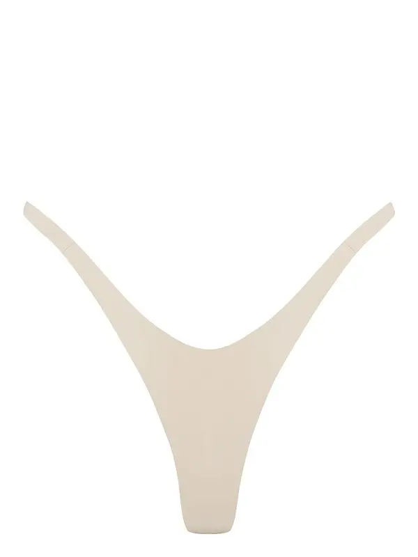 ELISSA POPPY Latex G-string - White
