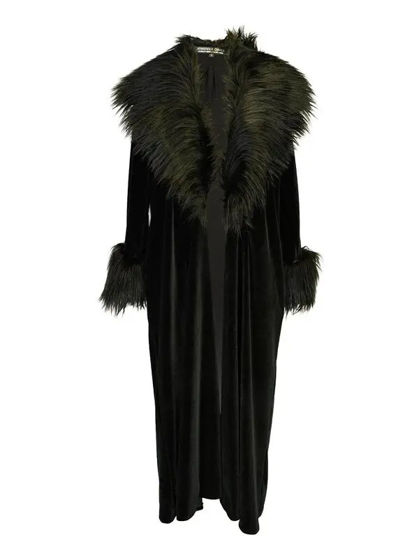 JENNAFER GRACE Penny Vixen Faux Fur Jacket - Black