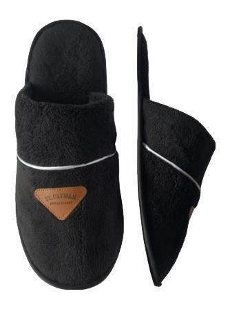 ST. CAYMAN Hotel & Travel Slippers - Black