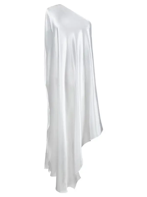 SASHA LA MER Beatrice Silk Dress, Color Pearl - White